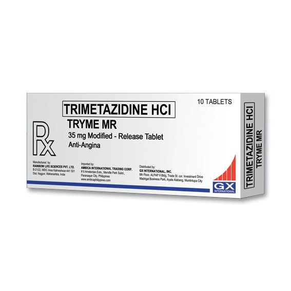 TRYME-MR Trimetazidine Hydrochloride 35mg Modified-Release Tablet 1's price in the Philippines ...